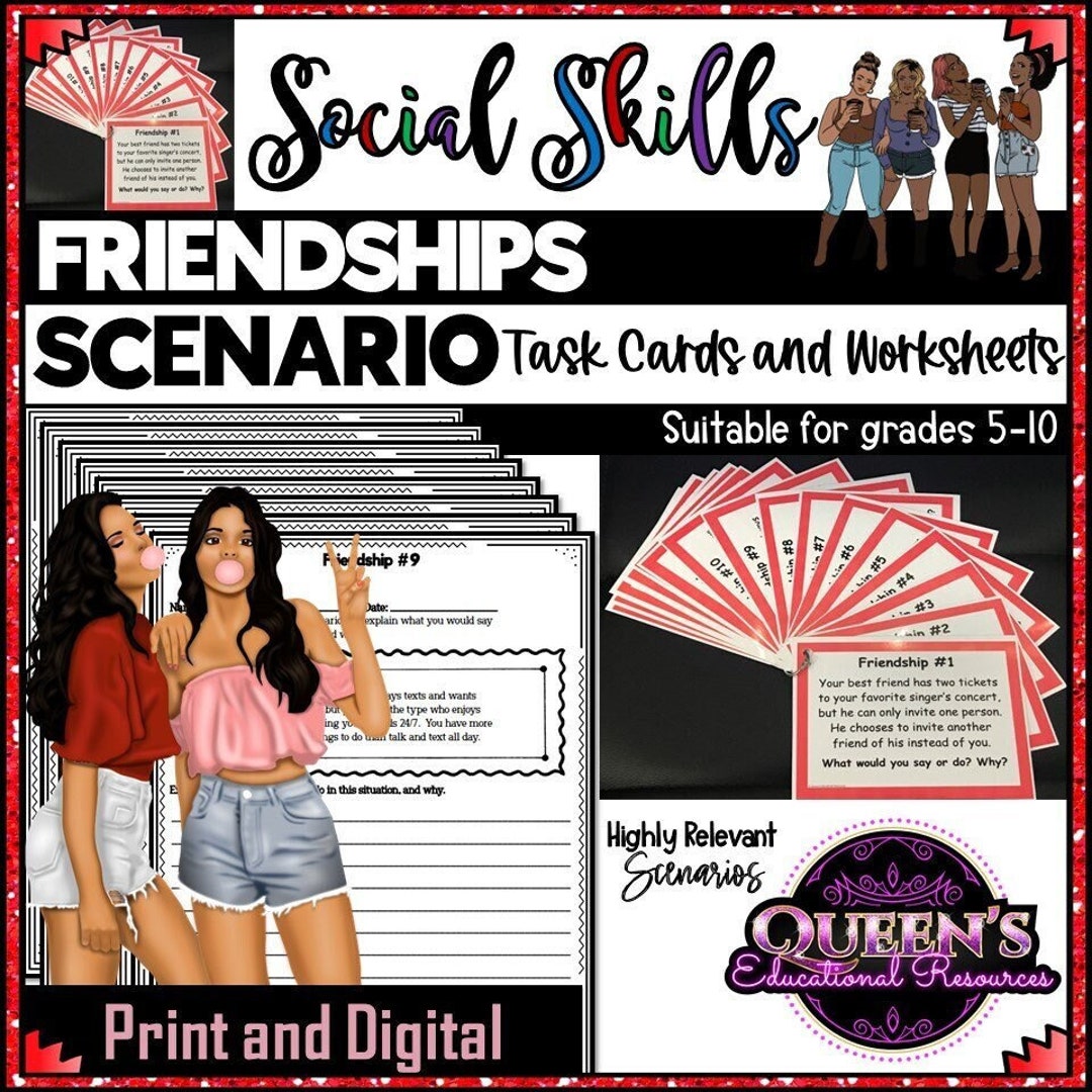Friendship Scenarios, Friendship Activity, Social Awareness Scenarios ...