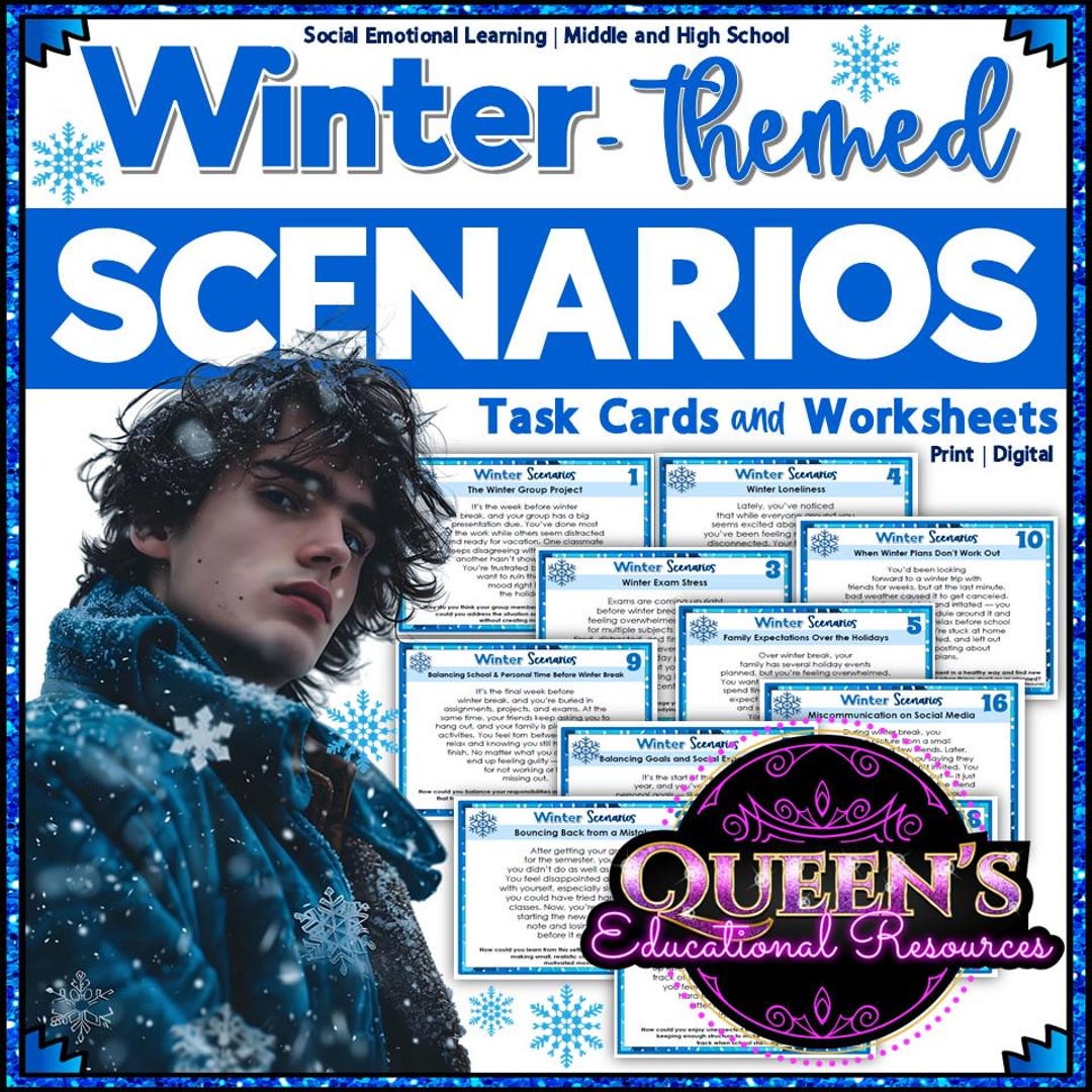 Social Emotional Learning Winter Conflict Scenarios | Winter Situation ...
