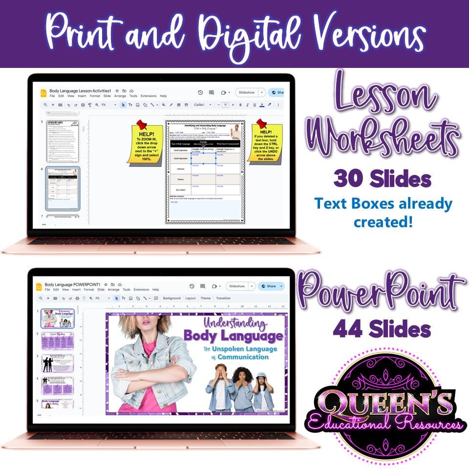 Body Language Lesson | Social Cues | Nonverbal Communication Activities ...