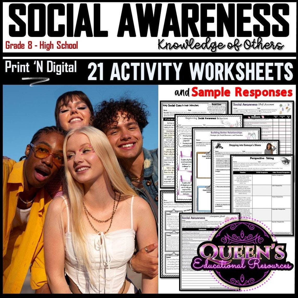 Social Awareness Activities | Social-awareness Worksheets | Empathy ...