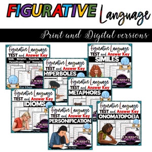 Figurative Language Activities | Similes | Metaphors | Personification ...