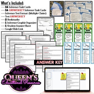 Freak the Mighty Assessment, Inference Test, Making Inferences Task ...