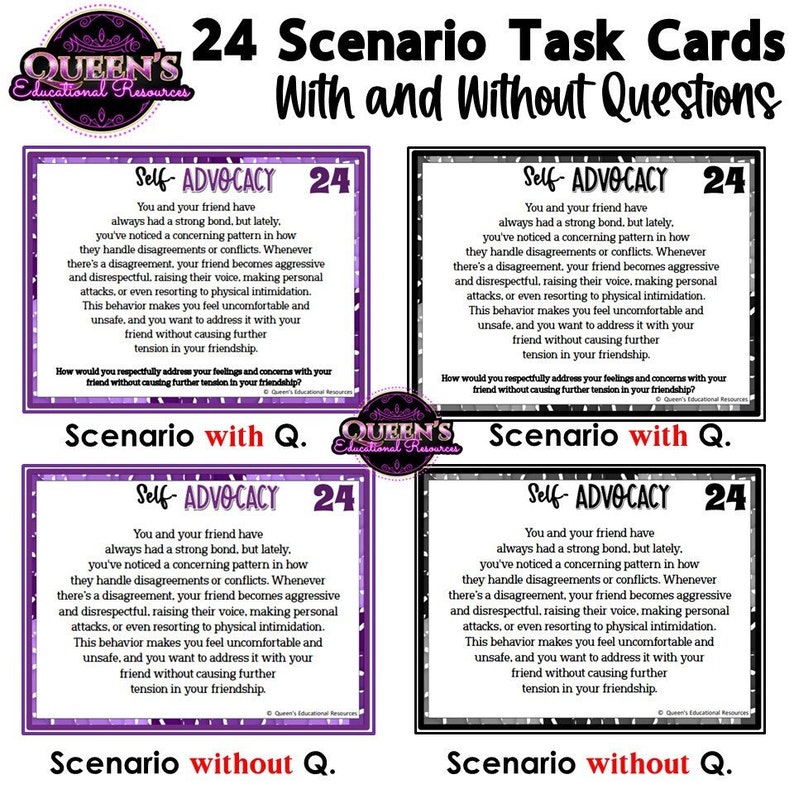 Self-advocacy Scenarios | Self-advocacy Situation Cards | Self-advocacy ...