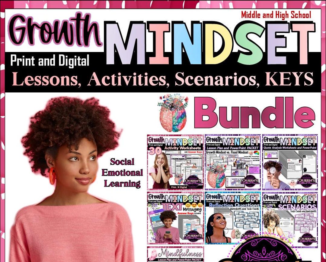 Growth Mindset Vs. Fixed Mindset Lessons, Activities, and Worksheets ...