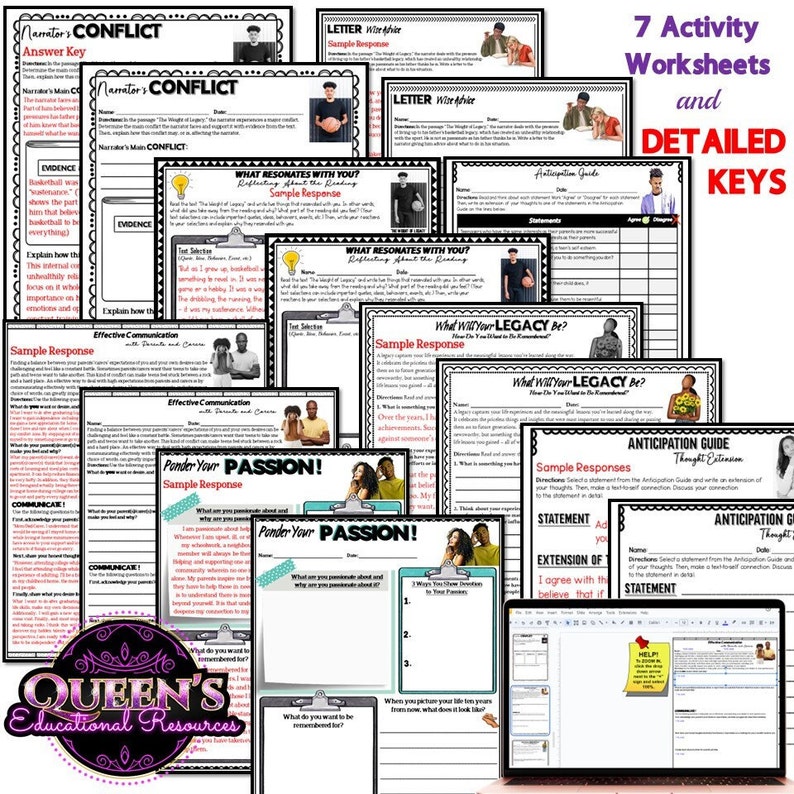 Conflict Reading Passage and Activity Worksheets, Conflict Resolution ...