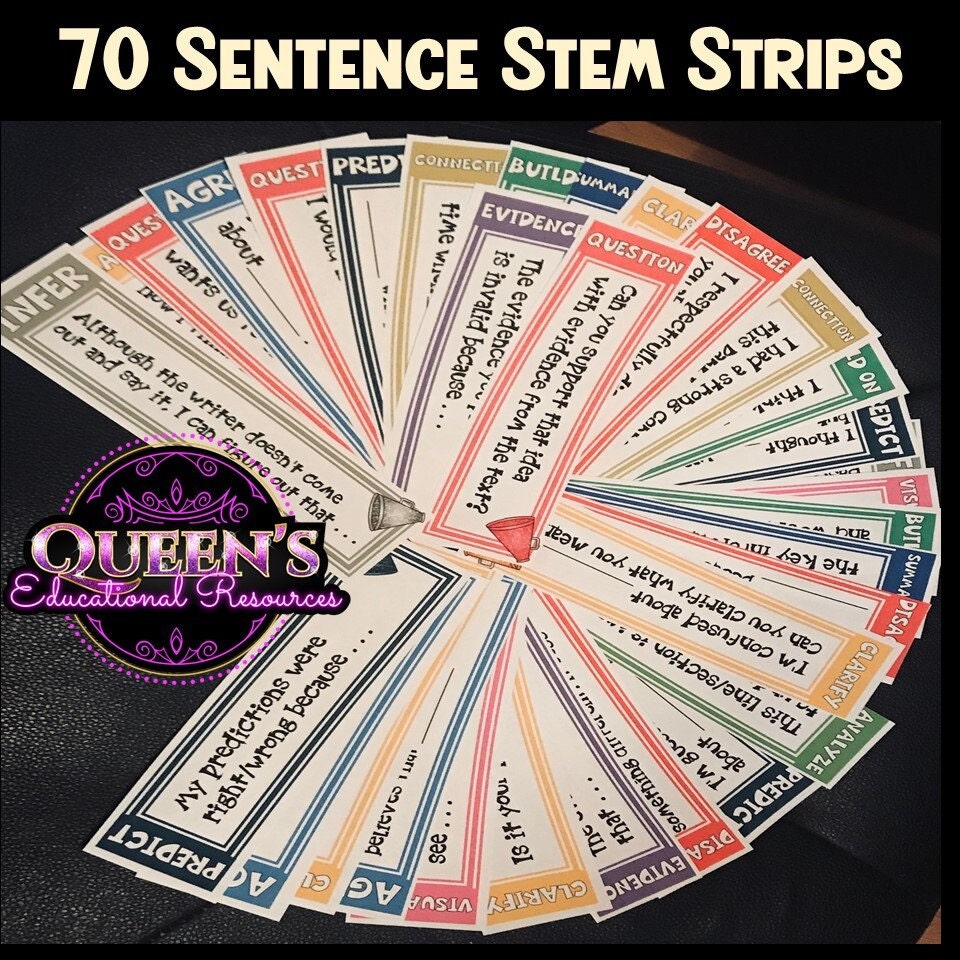 Accountable Talk Sentence Starter Stems, Sentence Starters, Discussion ...