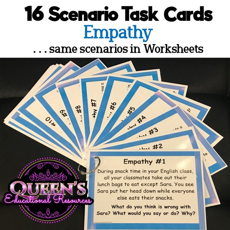 Empathy Scenarios, Empathy Activity, Social Awareness Scenarios ...