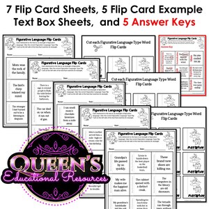 Figurative Language Interactive Activity | Worksheets | Reading ...