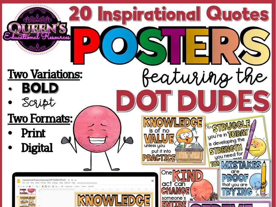 Inspirational Classroom Posters | Growth Mindset Posters | Motivational ...