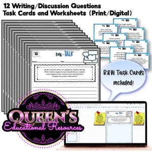 Reading Passage, Self-talk Activities, Positive Affirmations Scenarios ...