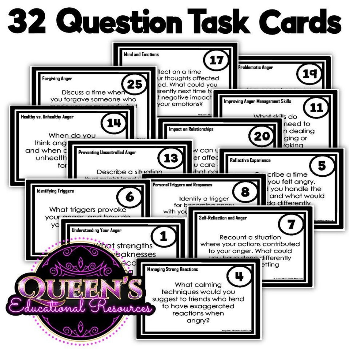 Anger Management Worksheets | Anger Management Reflection Questions ...