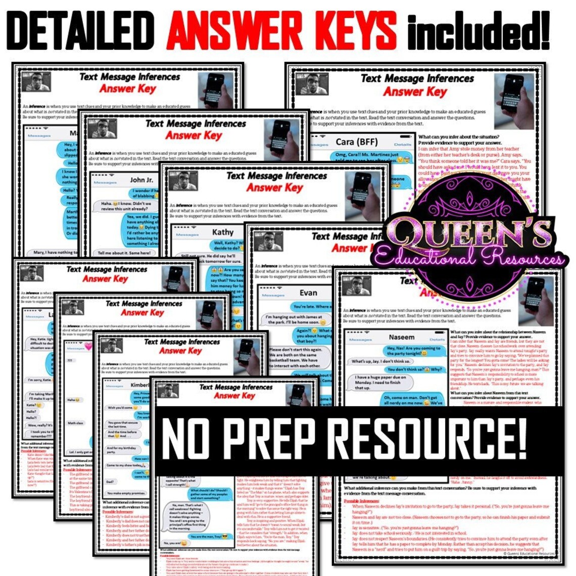 Inference Reading Passage, Inference Text Messaging, Inferential ...