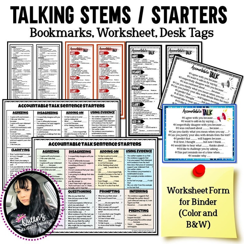 Accountable Talk Introduction Powerpoint and Tools - Etsy