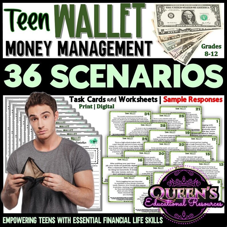 Financial Literacy | Money Management Skills Scenarios | Budgeting ...
