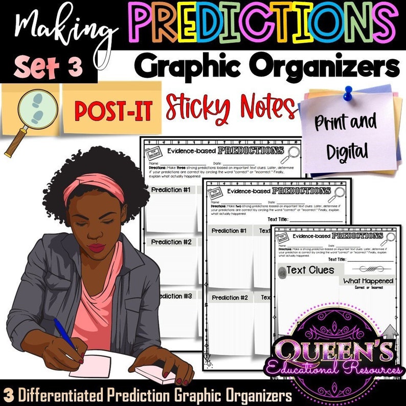 Organizadores gráficos para hacer predicciones, comprensión lectora ...