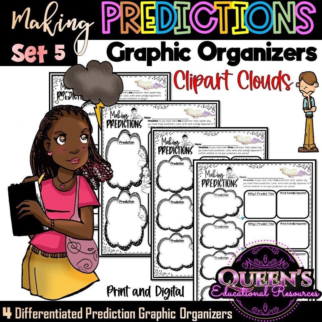 Making Predictions Graphic Organizers, Reading Comprehension, Making ...