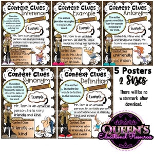 Context Clues Posters, Context Clues Bulletin Board, Context Clues ...