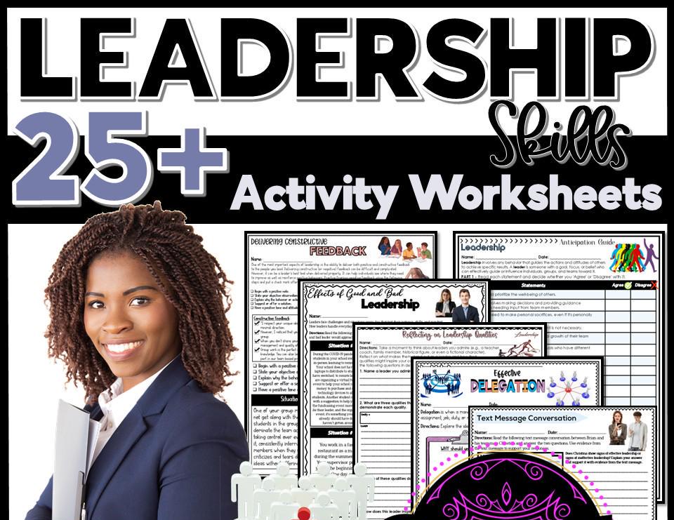 Leadership Activities | Leadership Worksheets | Leadership Skills ...