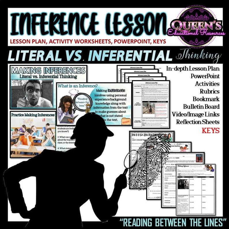 Inference Lesson Plan and Powerpoint, Reading Comprehension, Making ...