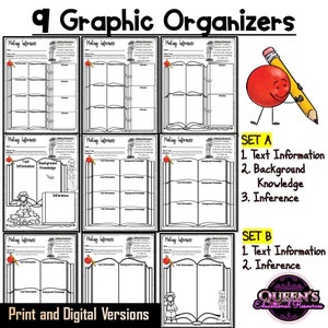Making Inferences Graphic Organizers, Reading Comprehension, Making ...
