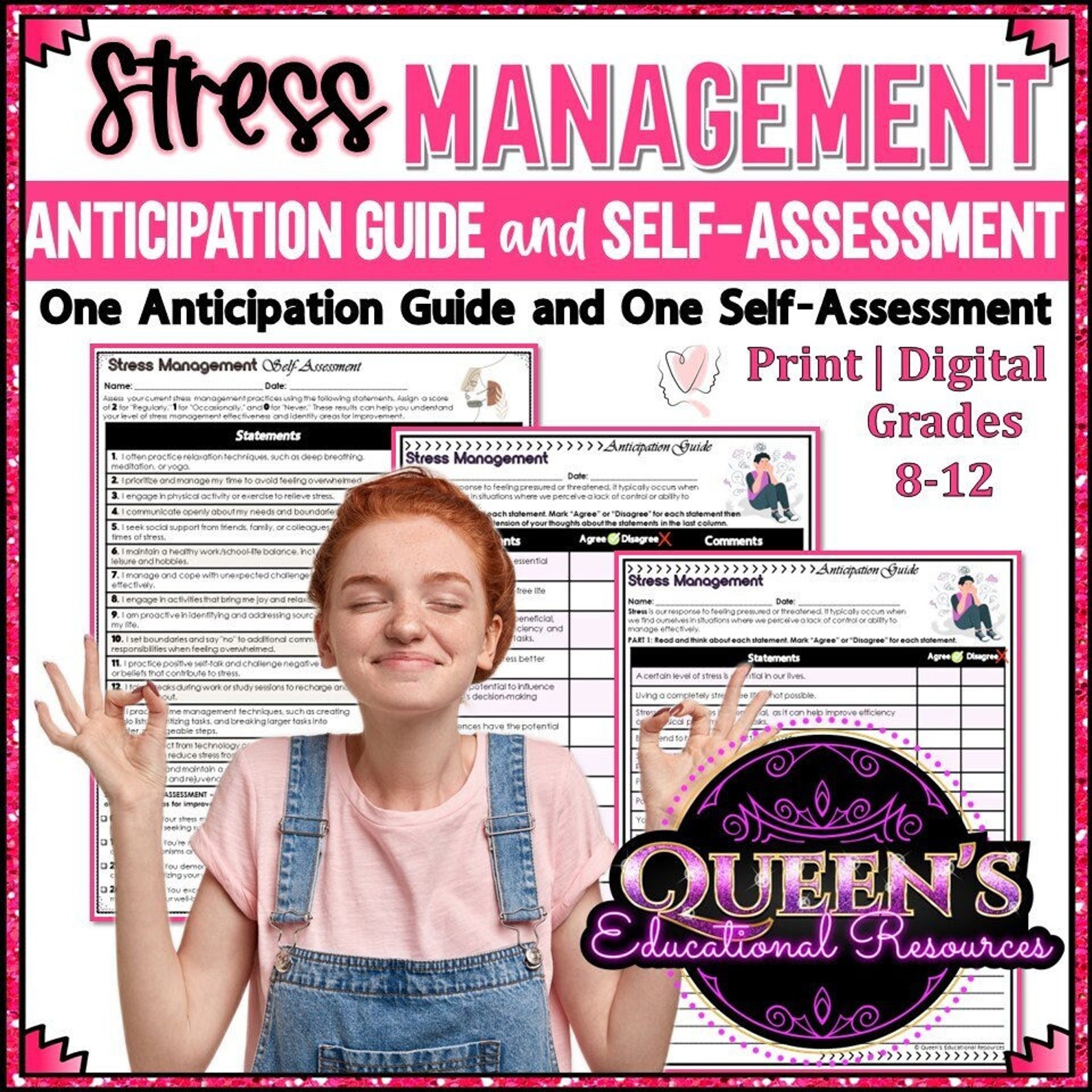 Stress Management Anticipation Guide and Self-assessment | Coping ...