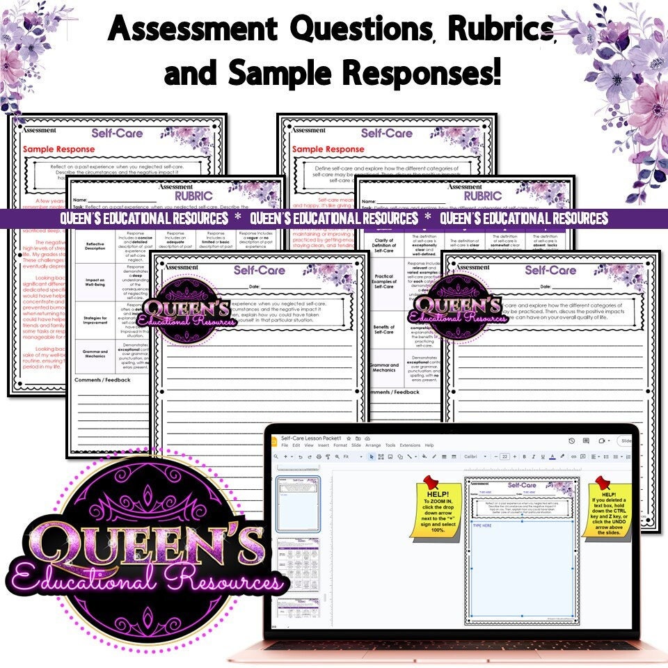 Self-care for Teens Self-care Lesson Plan Self-care Lesson and ...