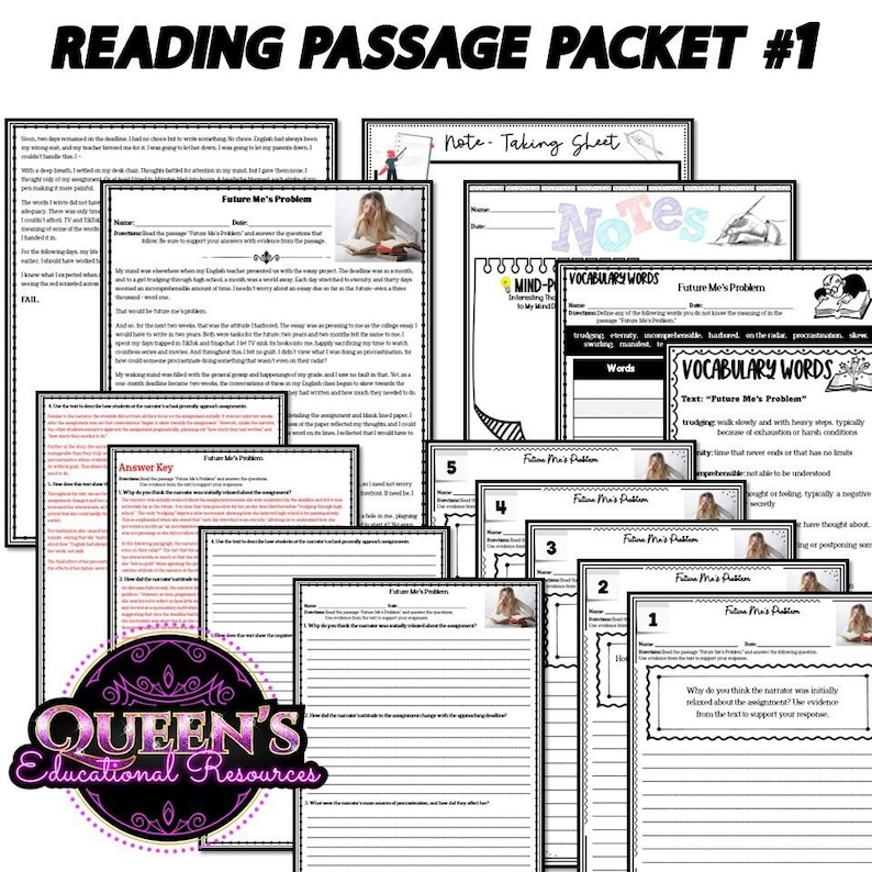 Procrastination Activity Worksheets Procrastinate Social - Etsy