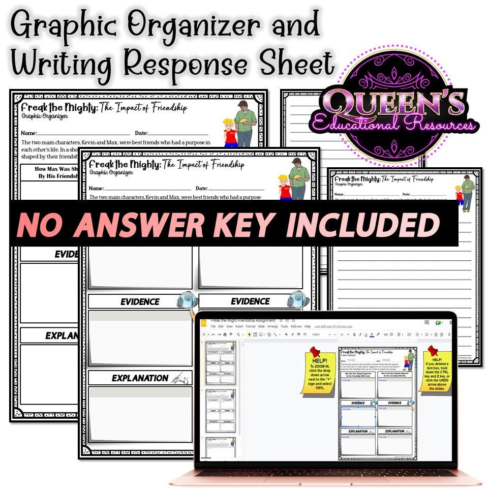 Freak the Mighty Activity, Friendship Activity, Reading Strategies ...