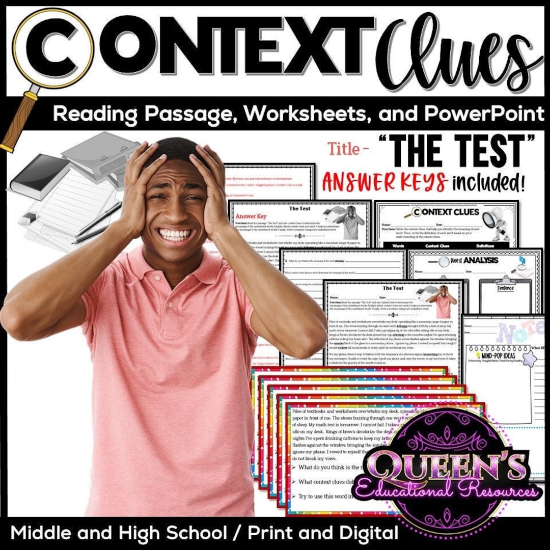 Context Clues Reading Passage, Context Clues Passage, Context Clues ...