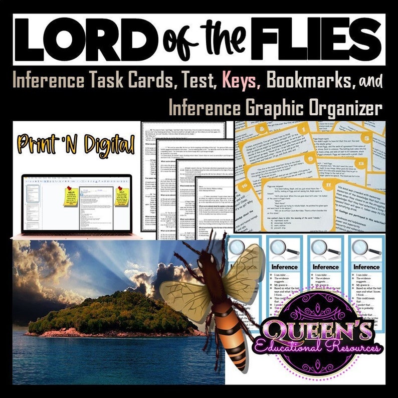 Lord of the Flies Assessment, Inference Test, Making Inferences Task ...