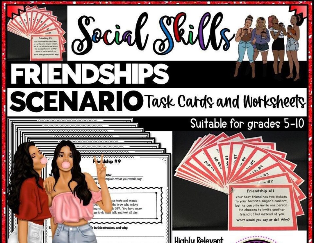 Friendship Scenarios, Friendship Activity, Social Awareness Scenarios ...