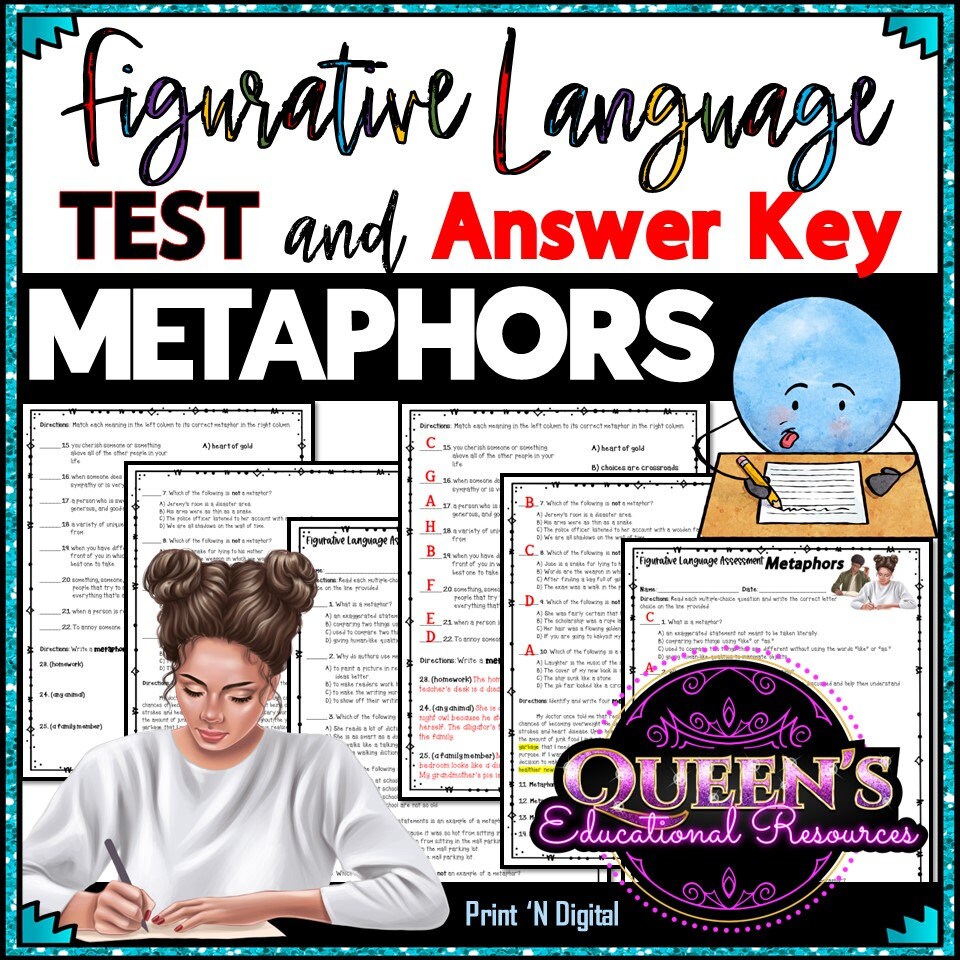 Metaphors Activities | Metaphor Worksheets | Figurative Language ...