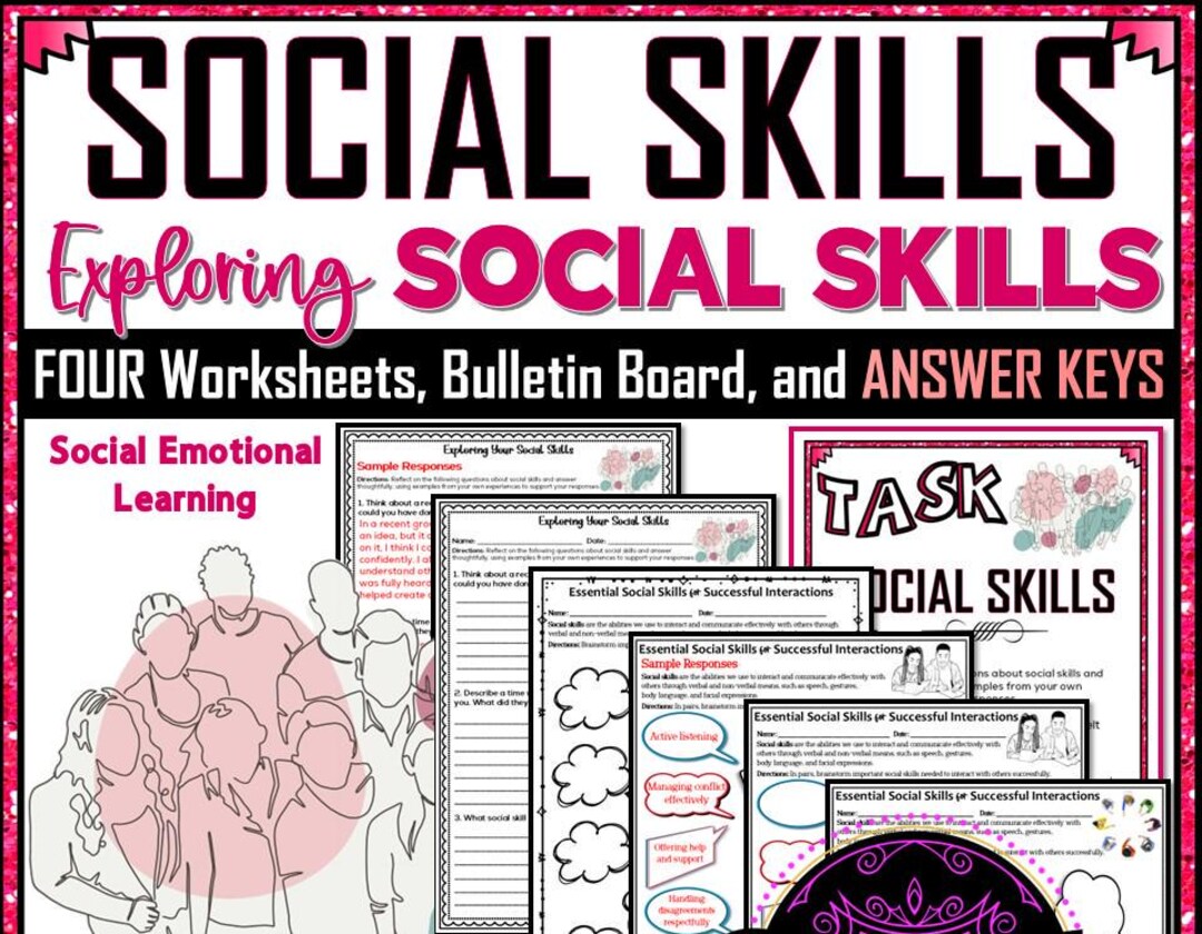 Social Skills Activities | Social Awareness Worksheets | SEL | Success ...