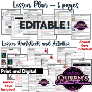 Author's Purpose Lesson Plan | Powerpoint | Activities | Author's ...