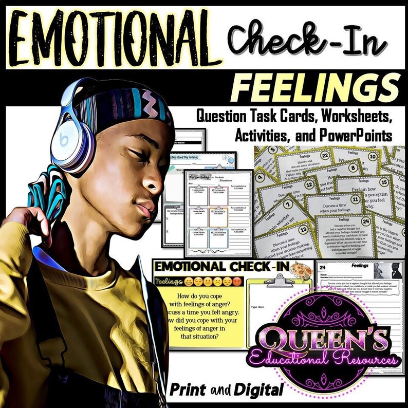 Feelings and Emotions Check-in | Emotional Regulation | Feelings ...