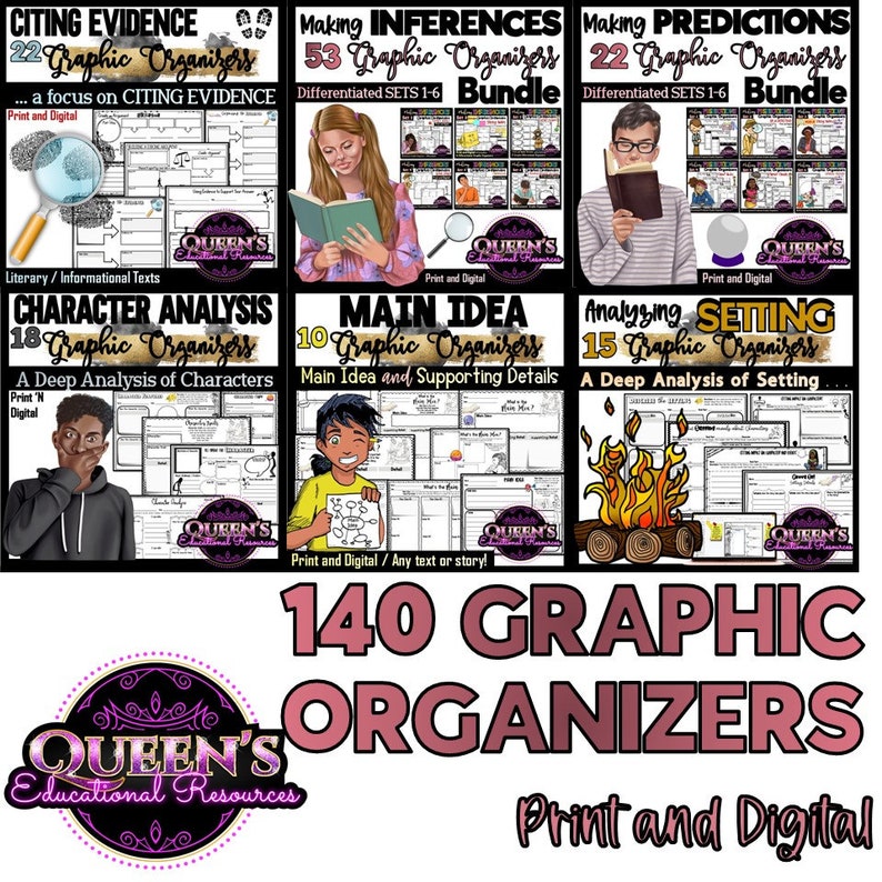 Reading Comprehension Graphic Organizers, Making Inferences Worksheets ...