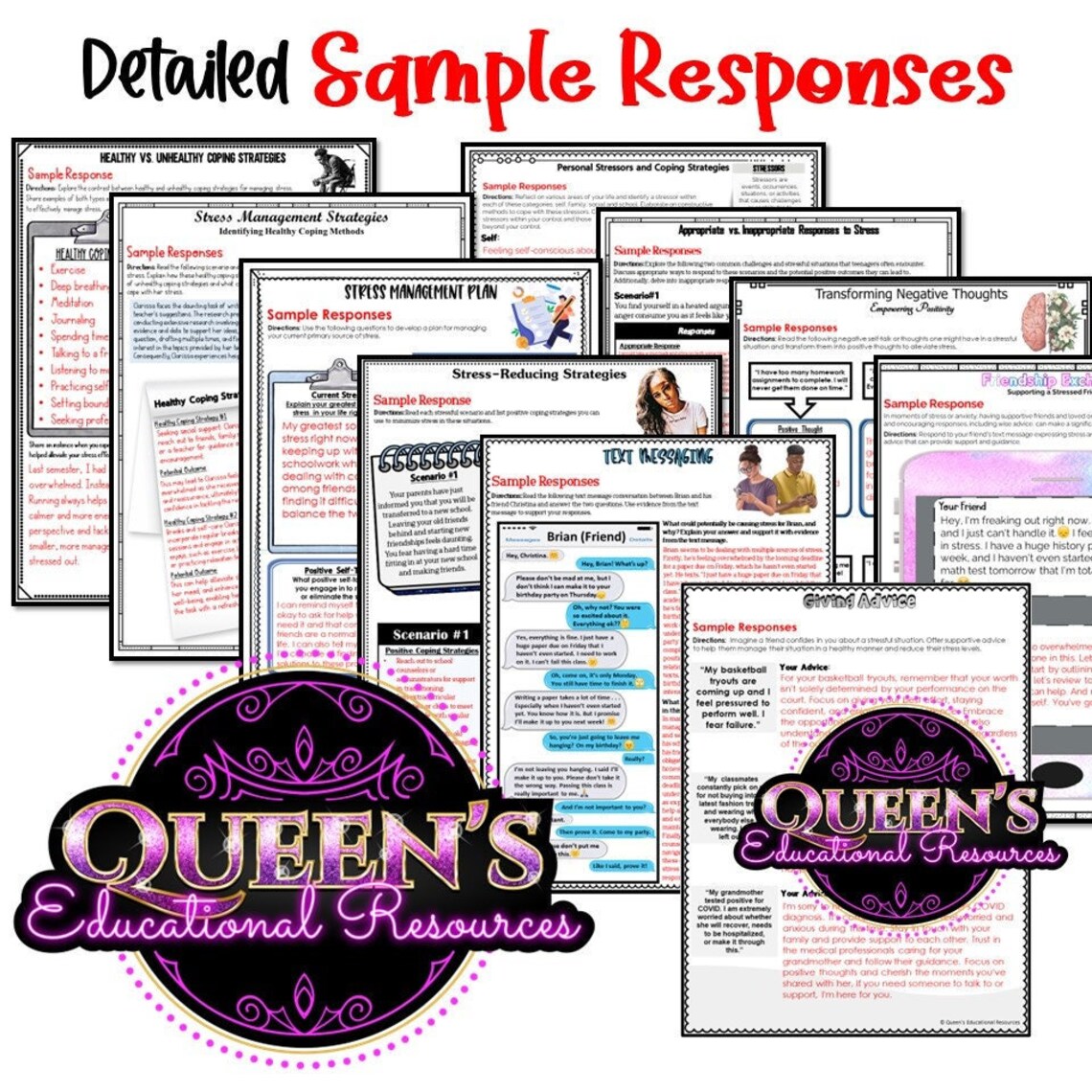 Stress Management Activities | Stress Management Worksheets | Coping ...