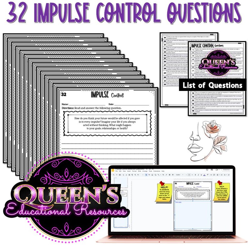 Self-control Questions | Impulse Control Questions | Self-regulation ...