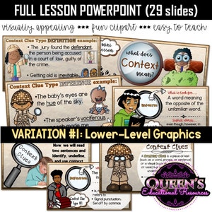 Context Clues Lesson Plan, Powerpoints, and Activities, Context Clues ...