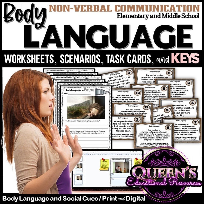 Body Language Activities | Social Inferences With Pictures | Social ...