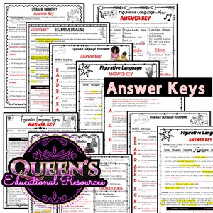 Figurative Language Practice Worksheets | Figurative Language ...