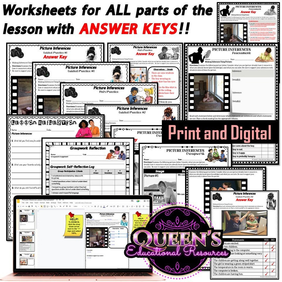 Inference Lesson Plan and Powerpoint, Reading Comprehension, Making ...