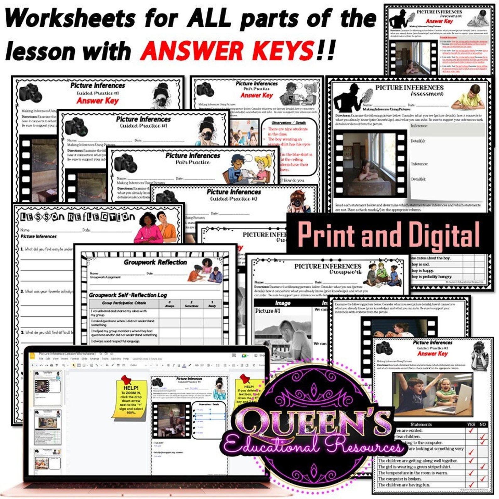 Inference Lesson Plan and Powerpoint, Reading Comprehension, Making ...