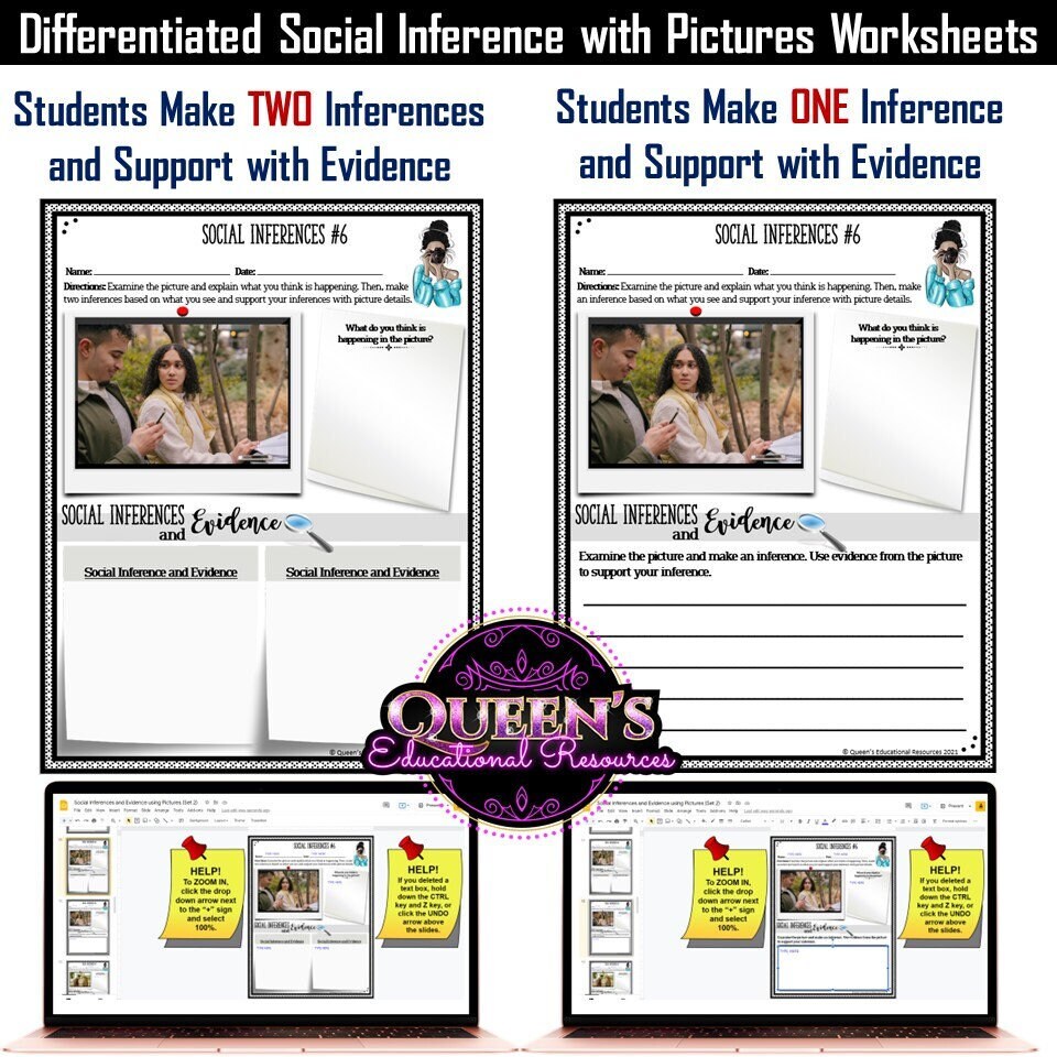 Social Inferences, Making Inferences With Pictures, Making Inferences ...