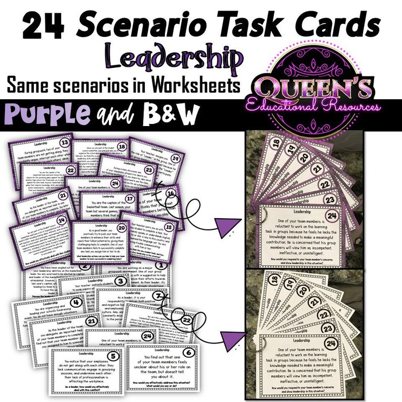 Leadership Scenarios | Leadership Situation Cards | Leadership Skills ...