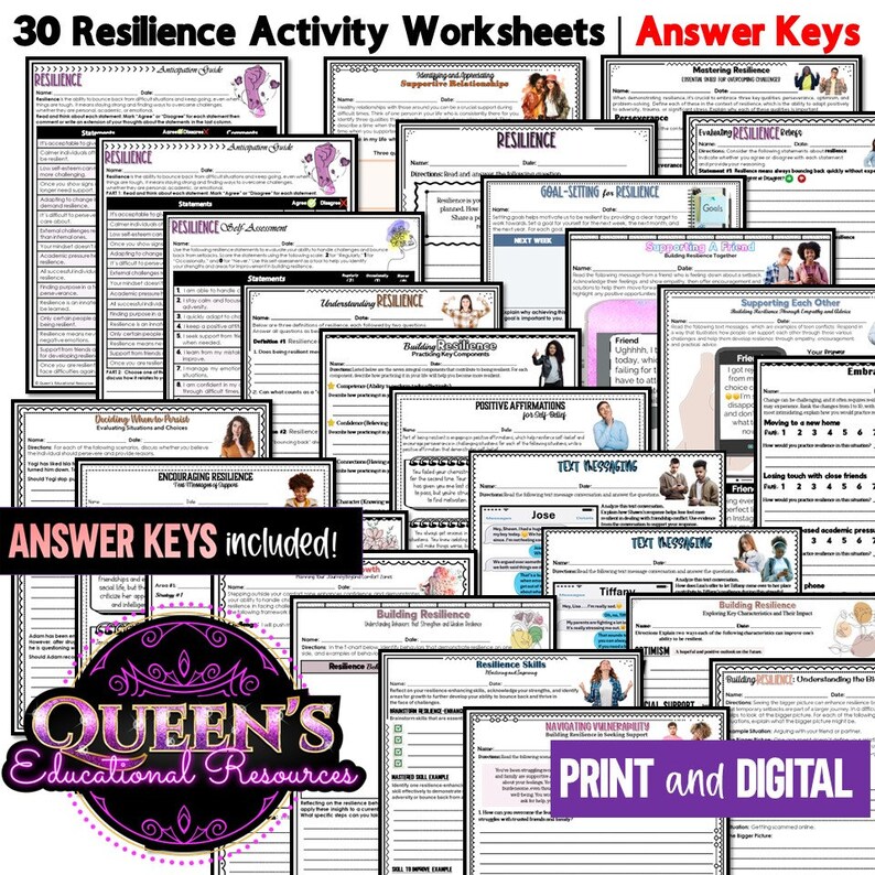 Resilience Activities | Resilience Scenarios | Resilience Reading ...