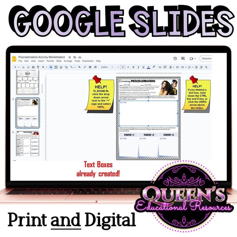 Procrastination Activity Worksheets, Procrastinate, Social Emotional ...