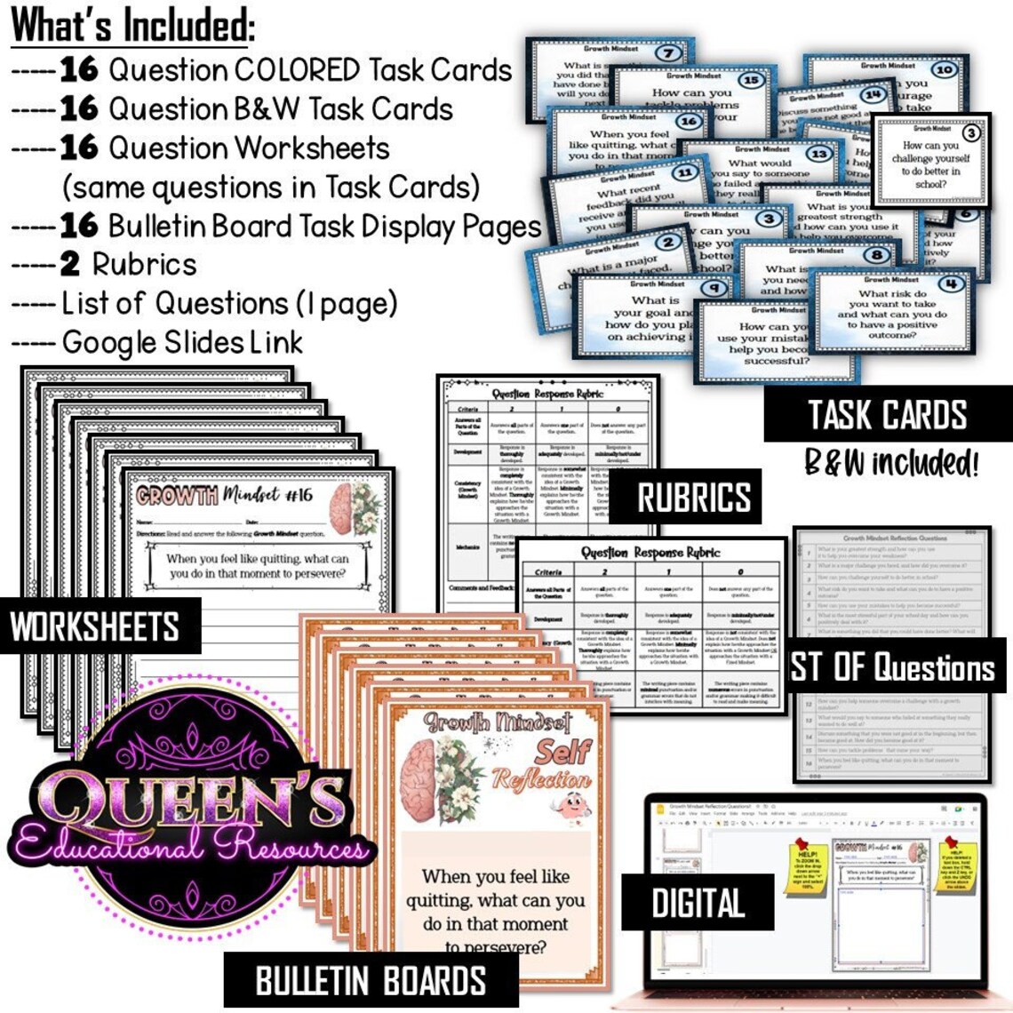Growth Mindset Question Worksheets | Growth Mindset Activities | Growth ...