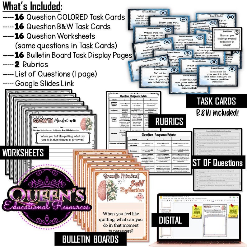 Growth Mindset Question Worksheets | Growth Mindset Activities | Growth ...