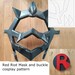 Red Riot Mask and Buckle Accessory Cosplay Pattern PDF/DXF - Etsy